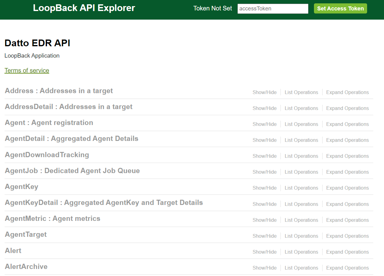 Using LoopBack API Explorer to explore API requests
